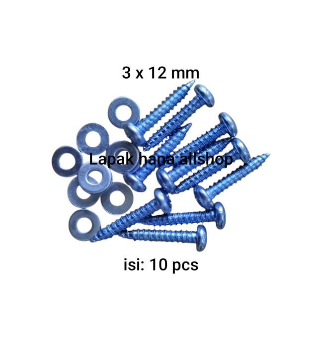 10pcs baut transistor final baut lancip plus ring | Lazada Indonesia