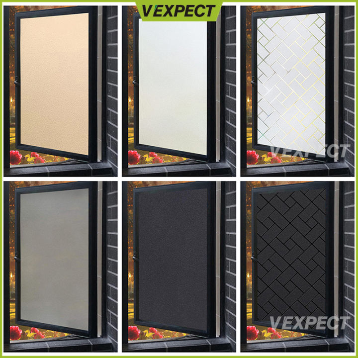 Vexpect Window Glass Privacy Sticker, Sun Blocking Frosted Glass Window ...