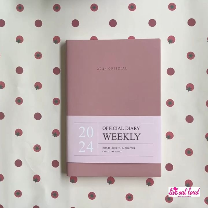 2024 Official Diary (Weekly) แพลนเนอร์รายสัปดาห์ขนาด A5 | Lazada.co.th
