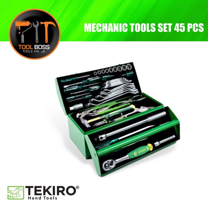 TEKIRO MECHANIC TOOLS SET 66 PCS - BOX BESI ORIGINL TEKIRO | Lazada ...