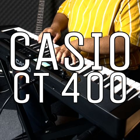 CASIO Casiotone CT-S400 61-Keys Ultra Portable Arranger Keyboard with Bluetooth Adaptor Set CTS ...