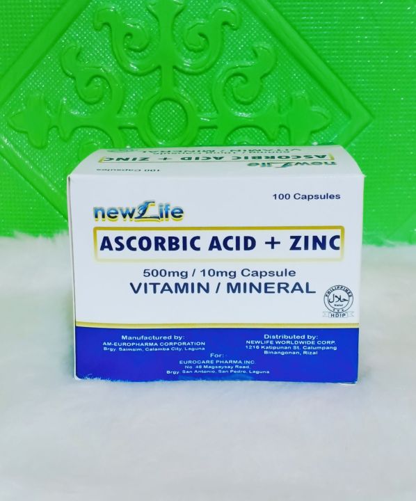NEWLIFE Vitamin / Ascorbic Acid + Zinc 500mg,Vitamin & Minerals | Lazada PH