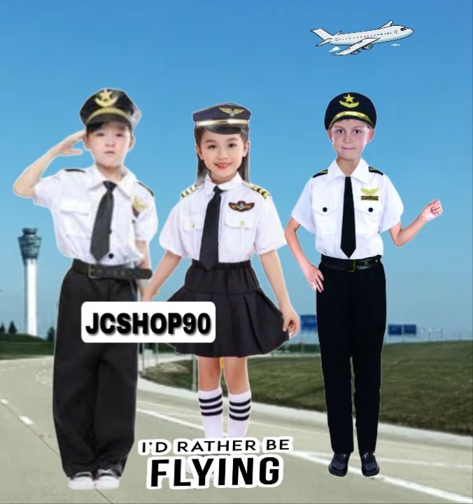 Pilot Costume For Girl & Boy ActualPhotoIsPosted | Lazada PH