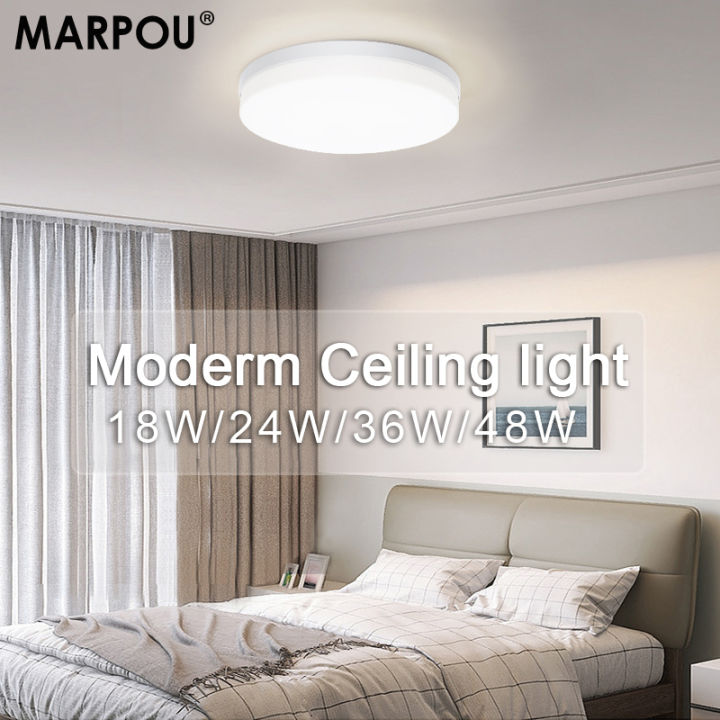 MARPOU Ultra-บางรอบโคมไฟติดเพดาน MARPOU LED โมเดิร์นไฟ220V110V ในร่มโคมไฟระย้าโคมไฟเพดานห้องครัว ...