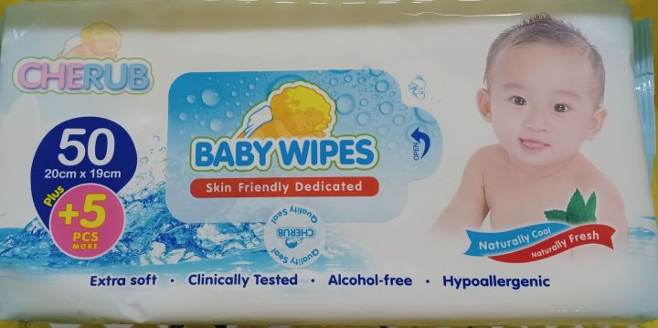 CHERUB BABY WIPES 50+5 pcs | Lazada PH