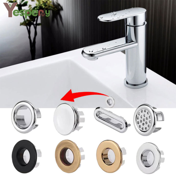 YESPERY Bath Sink Round Ring Overflow Cover Spare Sink Basin Cap ...