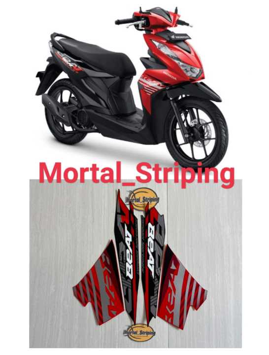 STICKER FULL SET STRIPING LIS LIST BODY MOTOR BEAT FI NEW TAHUN 2021 ...