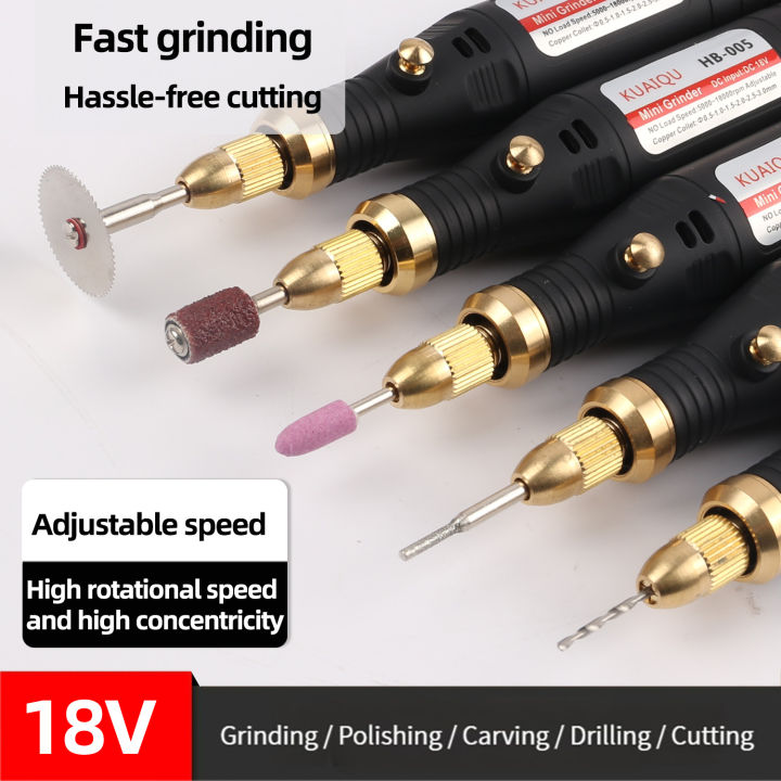 [Ready stock] KUAIQU 100pcs kits Portable Mini Electric Grinder 5000 ...