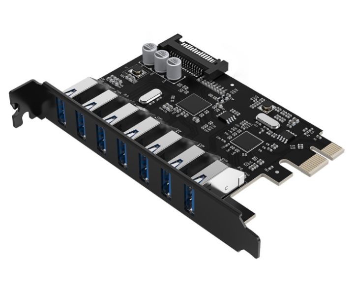 ORICO SuperSpeed 2/5/7 Port USB 3.0 PCI-E Express Card with a 15pin ...