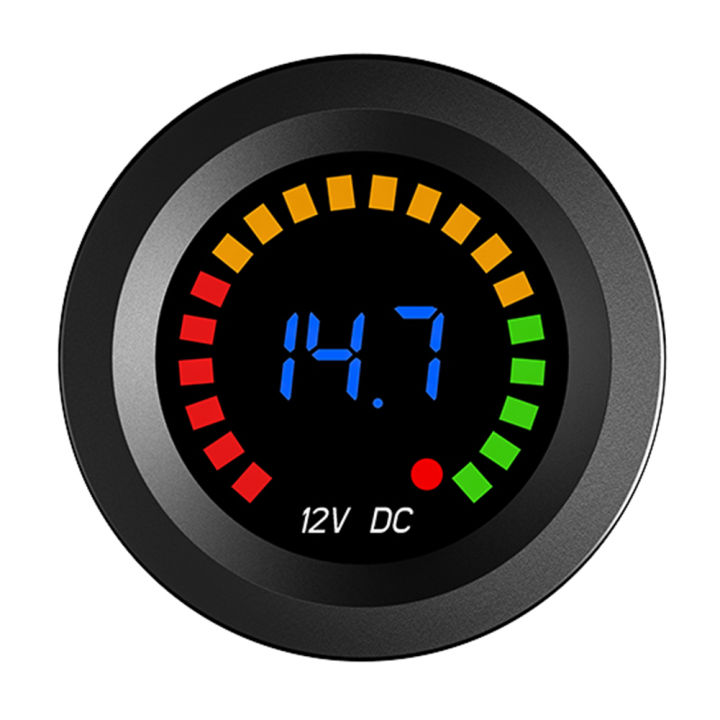 Digital LED Volt Panel Meter for 12V Cars and Motorcycles Battery ...