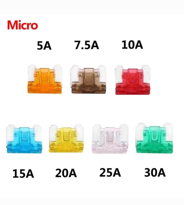 ฟิวส์รถยนต์แบบไมโคร Micro fuse 5ชิ้น/ชุด มี3ขนาดให้เลือก 5A 10A 15A ...