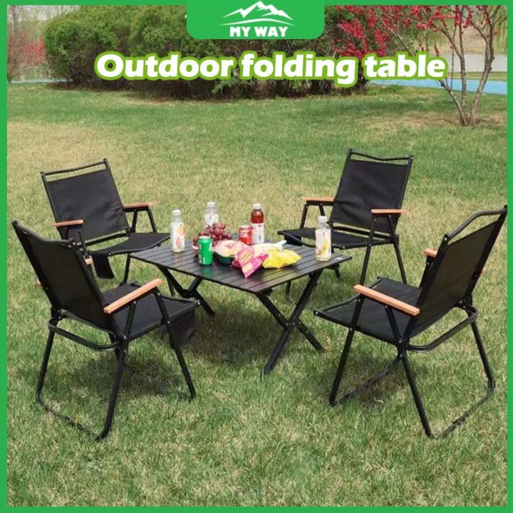 Bearing 100kg Camping Tables Black Steel Folding Table Outdoor Chicken ...