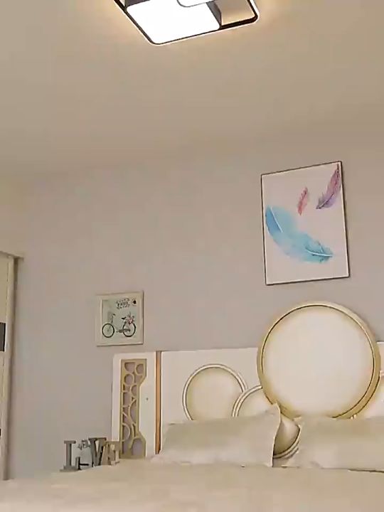 Modern Design Home LED Ceiling Light with 3 Colors Light/Remote Control ...