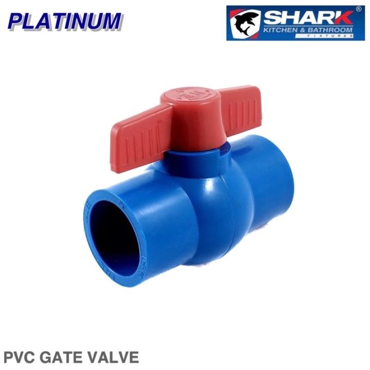 SHARK PVC Gate Valve | Ball Valve Blue | For PVC 1/2 3/4 pipes | Lazada PH