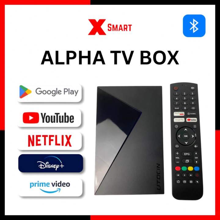 ALPHA - Android TV BOX | 4K Streaming | FREE Movies | Bluetooth | Dual ...