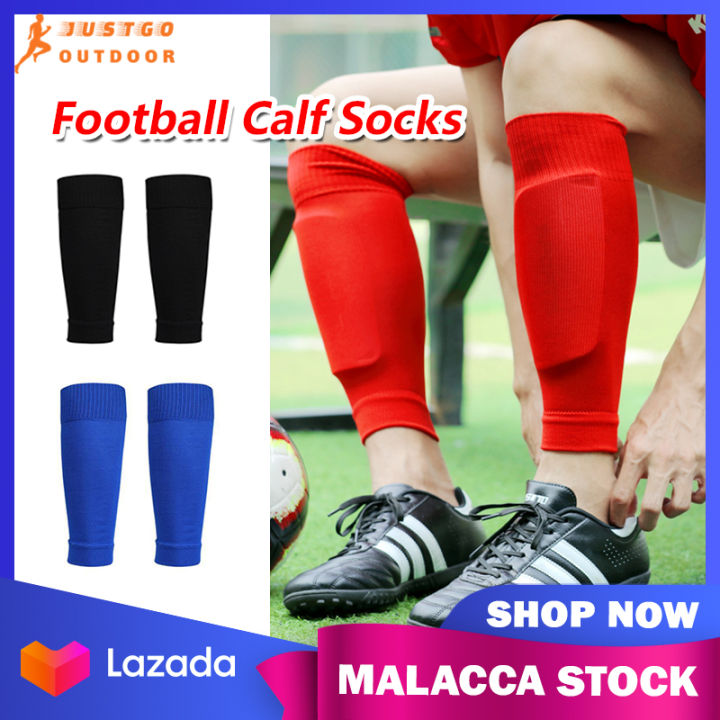 Football Calf Socks 1 Pair Shin Guard Stokin Adult Size Compression Leg ...