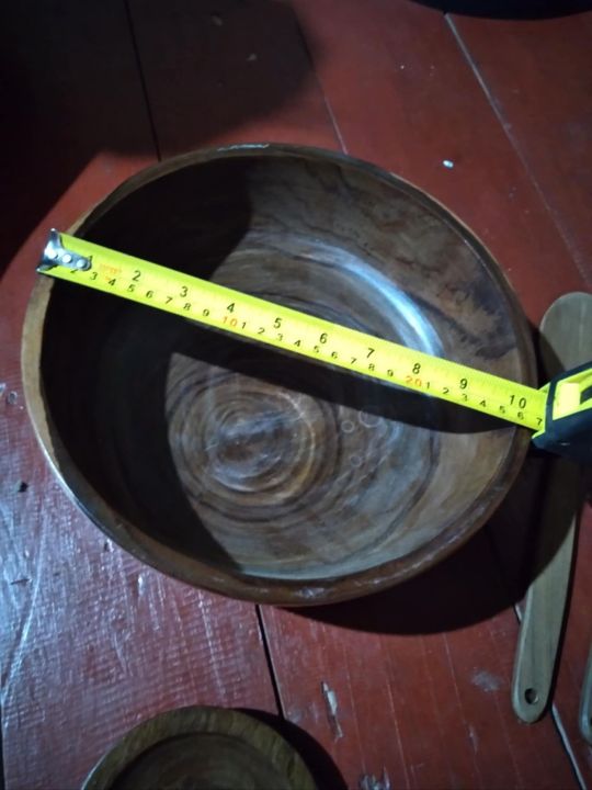 Rice Bowl magkuno wood made 10x5'inches MAGKONO KAHOY | Lazada PH