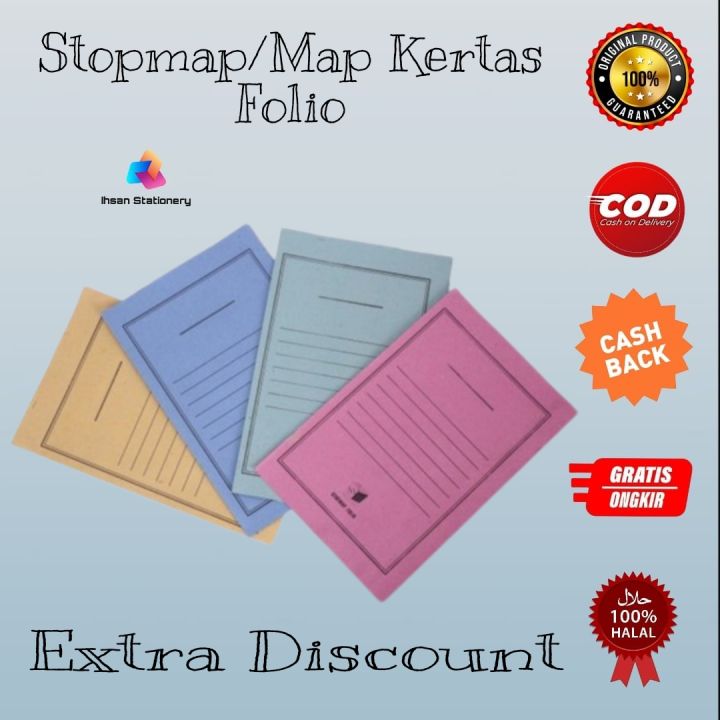 StofMap Manila/Map Kertas Folio Manila Isi 10 & 50 | Lazada Indonesia