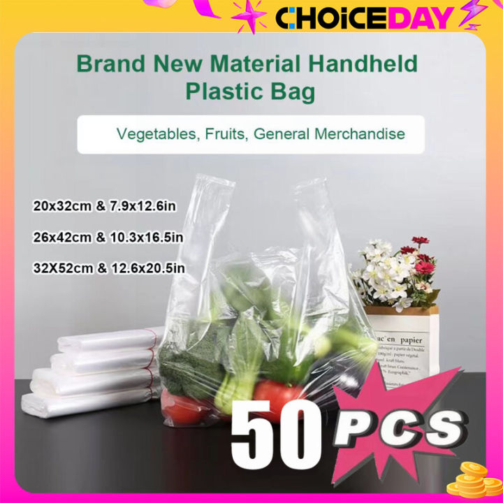50pcs Per Pack Transparent Packaging Bag Plastic Sando Bag White Bag ...