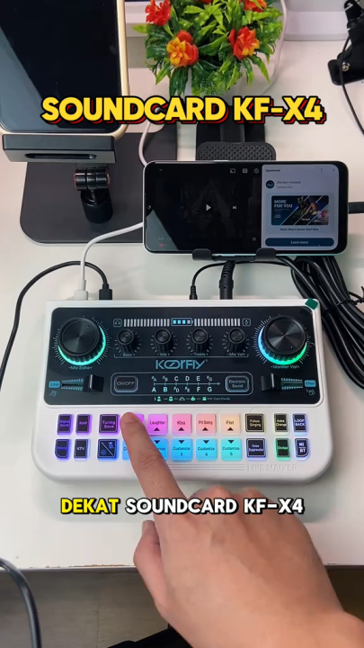 [Terkini 2025] Koorfly KF-X4 Live Sound Card Full Mixer - Sound Effects ...