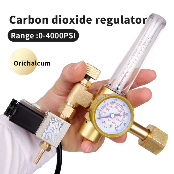 Co2 pressure gauge controller (cga320) controls the flow of pressurized ...