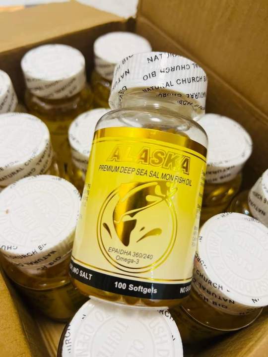 Original Alaska Salmon Fish Oil with Omega 3 Authentic Good Supplement ...
