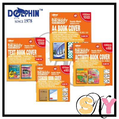Dolphin Beready Book Cover Ready-made "EMBOSS" | Lazada