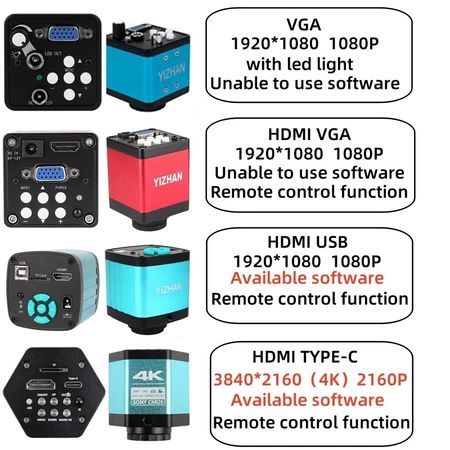 YIZHAN Microscope 1080P HDMI VGA Microscope for Cellphone Repair 130X ...