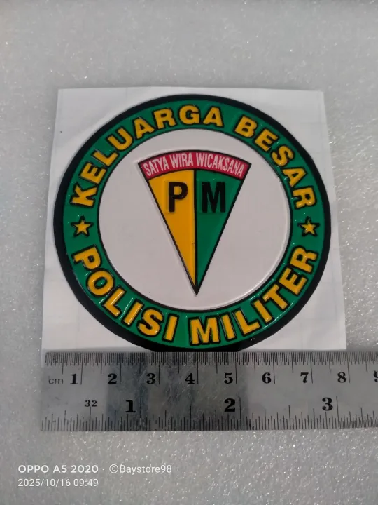 Stiker Embos polisi militer keluarga bulat | Lazada Indonesia