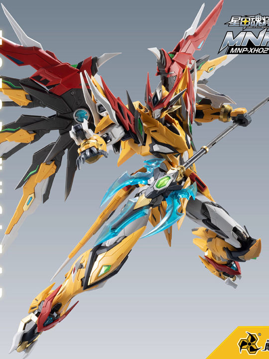 White Qi Assemble Version MNP-XH01 Na Zha Ao Bing Mecha Alloy Skeleton ...