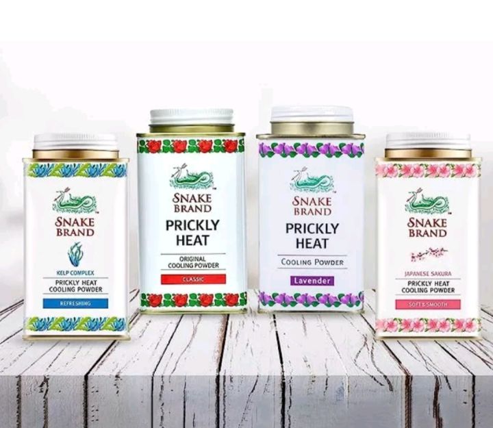 Snake Brand Prickly Heat Original Cooling Powder 140g (Thailand ...