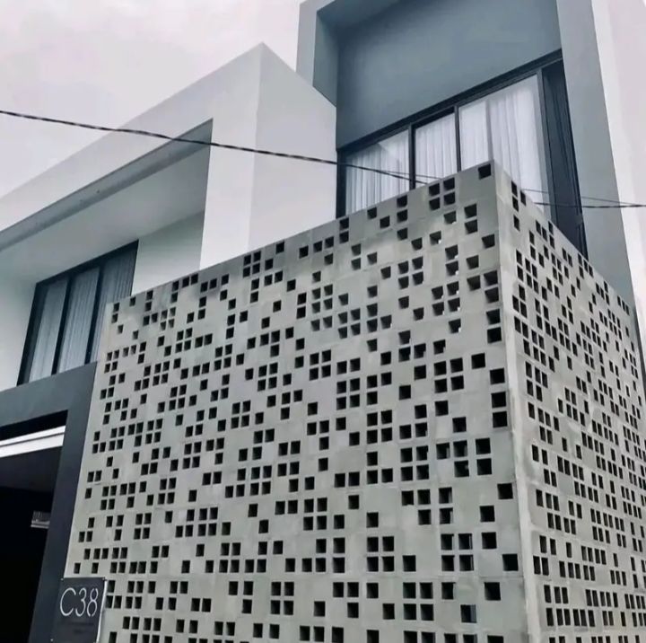 roster beton minimalis anti tampias hiasan dinding modern lubang angin ...