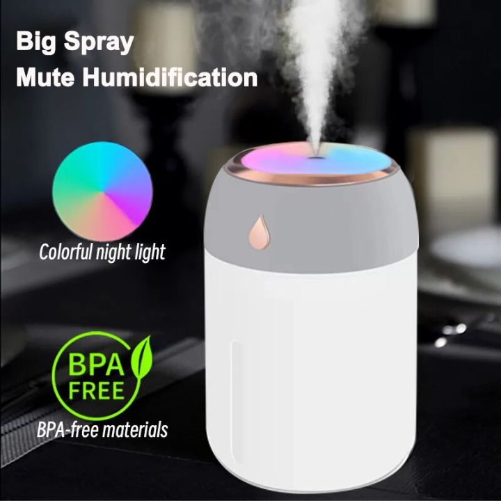 Air Humidifier Portable Mini USB Aroma Diffuser With Cool LED Light ...