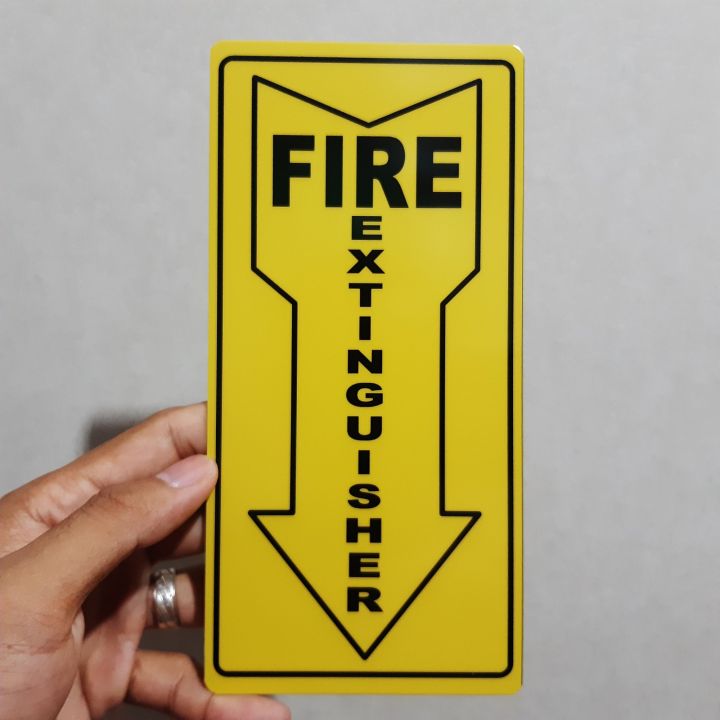 FIRE EXTINGUISHER SIGNAGE LOCATION PVC TYPE WATERPROOF AND NON-FADING ...