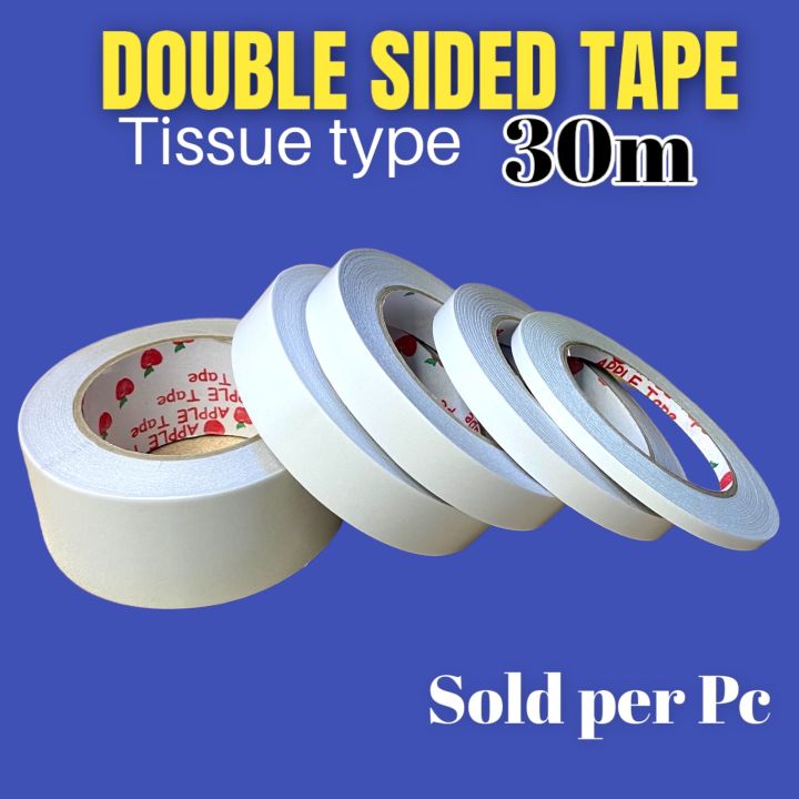 Double Sided Tape (Assorted Sizes)30m lenght sold per Pc | Lazada PH