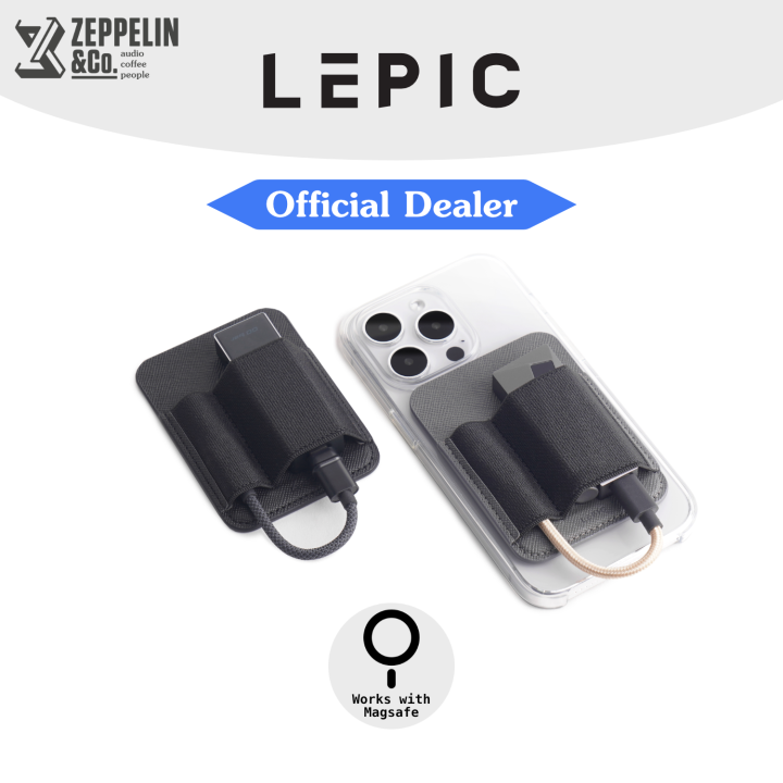 Lepic DAC Pocket - Mag-safe Holder for Portable DAC/Amp [Black/Navy ...