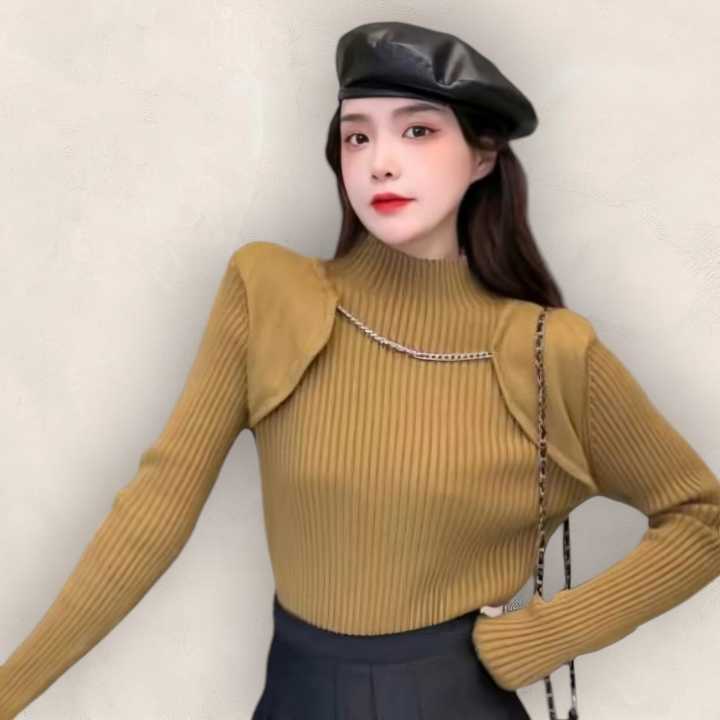 Atasan Rajut Wanita Knit Premium Atasan Wanita Rajut Korean Style ...