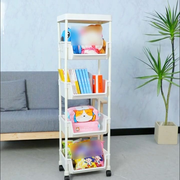 3/4 Layer kitchen racks organizer Movable Trolley rack With Handle KS ...