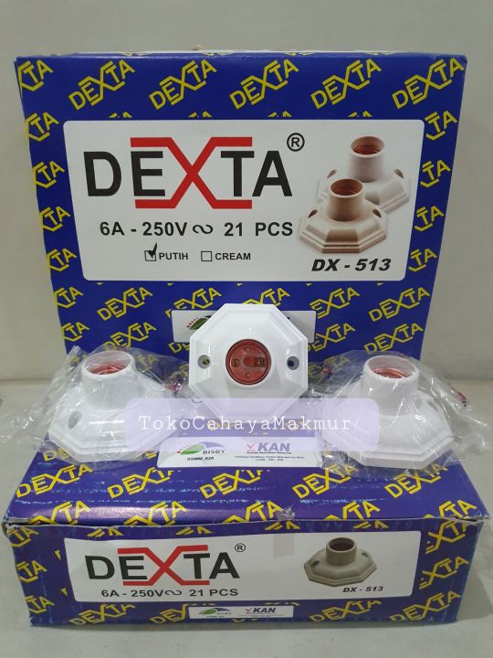 Fiting/Fitting Plafon/Rumah Lampu Plafon E27 Segi 8 Dexta DX-513 SNI | Lazada Indonesia