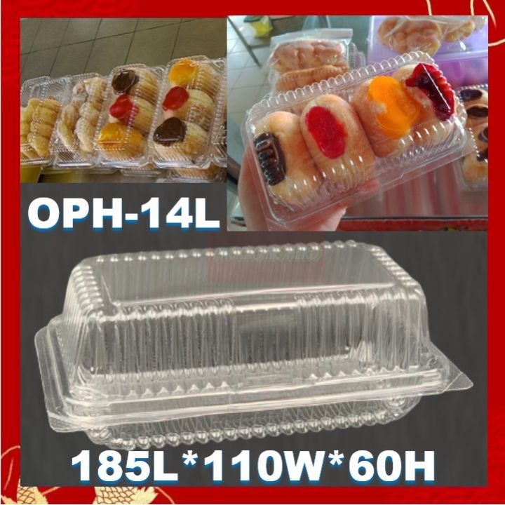 OPS H14L - BENXON Plastic Tray with Lock [50pcs±] Bakery Disposable ...