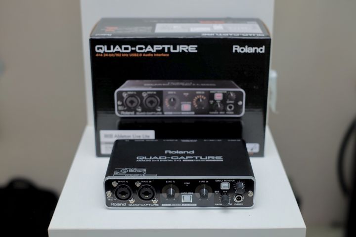 Roland Quad-capture audio interface อินเตอร์เฟส เครื่องบันทึกเสียง ...
