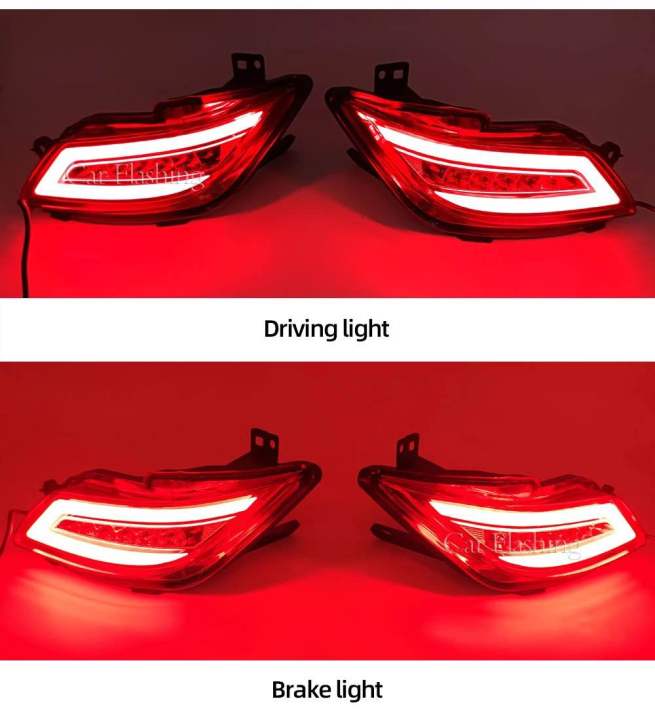 Toyota vios ncp150 rear bumper led reflector fog lamp light 2013 2014 ...