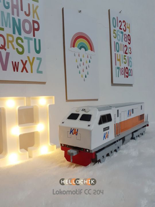 Mainan Kereta Api Indonesia Cc 204 Kereta Api Kayu Lazada Indonesia