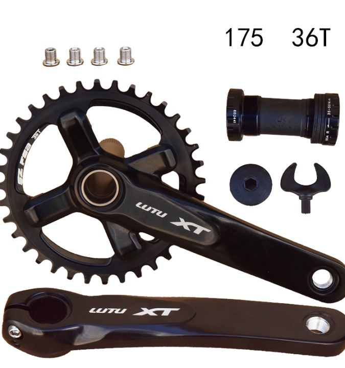 Lutu XT Mountain Bicycle Crankset Ultra-Light Hollow Integrated Crank 10/11/12S Speed Positive ...