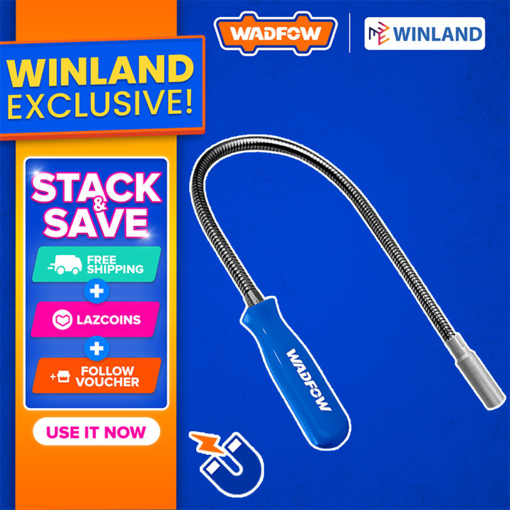 Wadfow by Winland 600mm Flexible Shaft Magnetic Pick up Tools Plastic ...