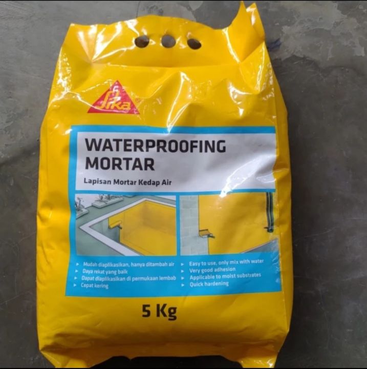 Sika Waterproofing Mortal Semen pelapis anti bocor 5 kg | Lazada Indonesia