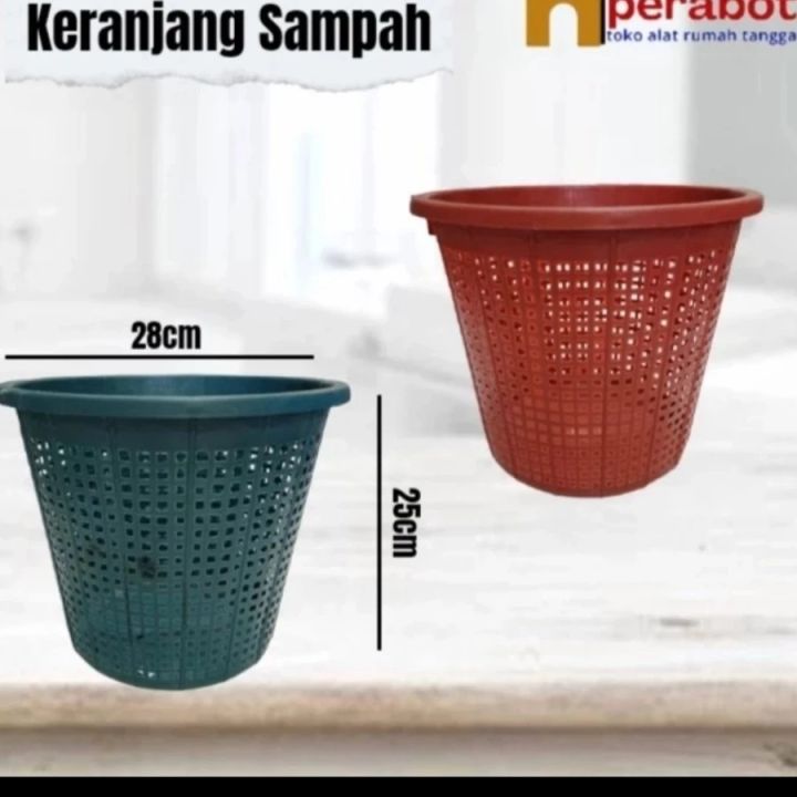 Keranjang Sampah Tempat Sampah Plastik Bolong Lubang Garbage Trash Bin ...