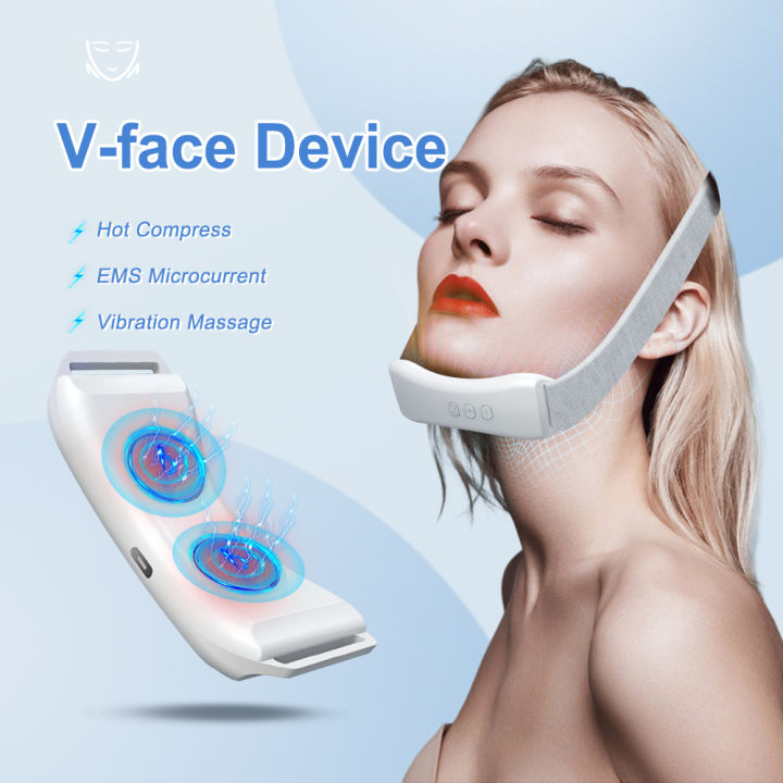 V face EMS face shaper facial lifting slimming double chin remover ...