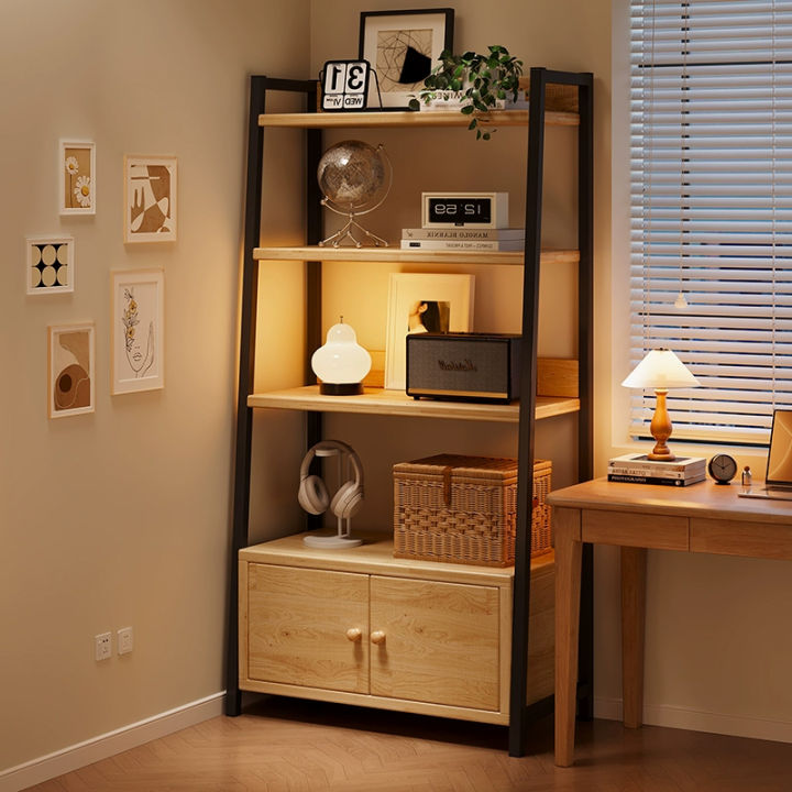 Simple Wooden Trapezoidal Multi-layer Storage Rack Wall-Mounted Home ...