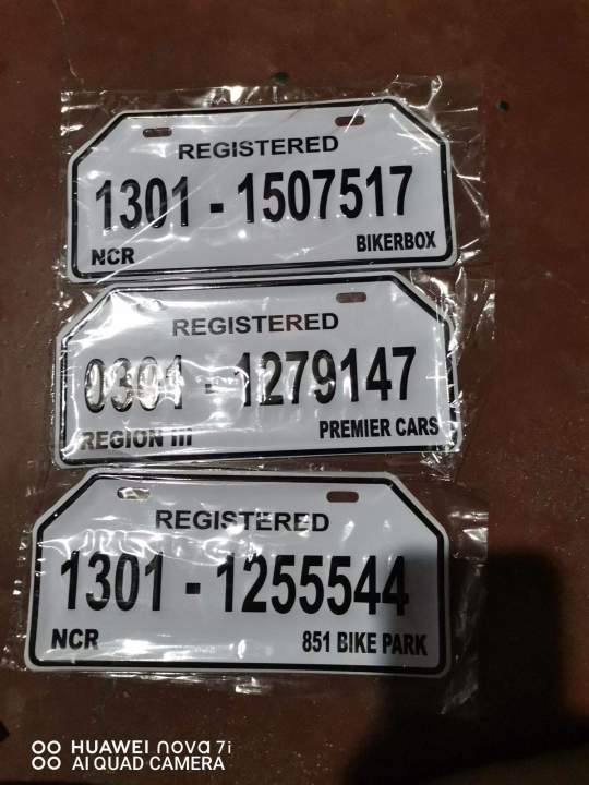 MOTORCYCLE PLATE EMBOSSED LAMINATED | Lazada PH